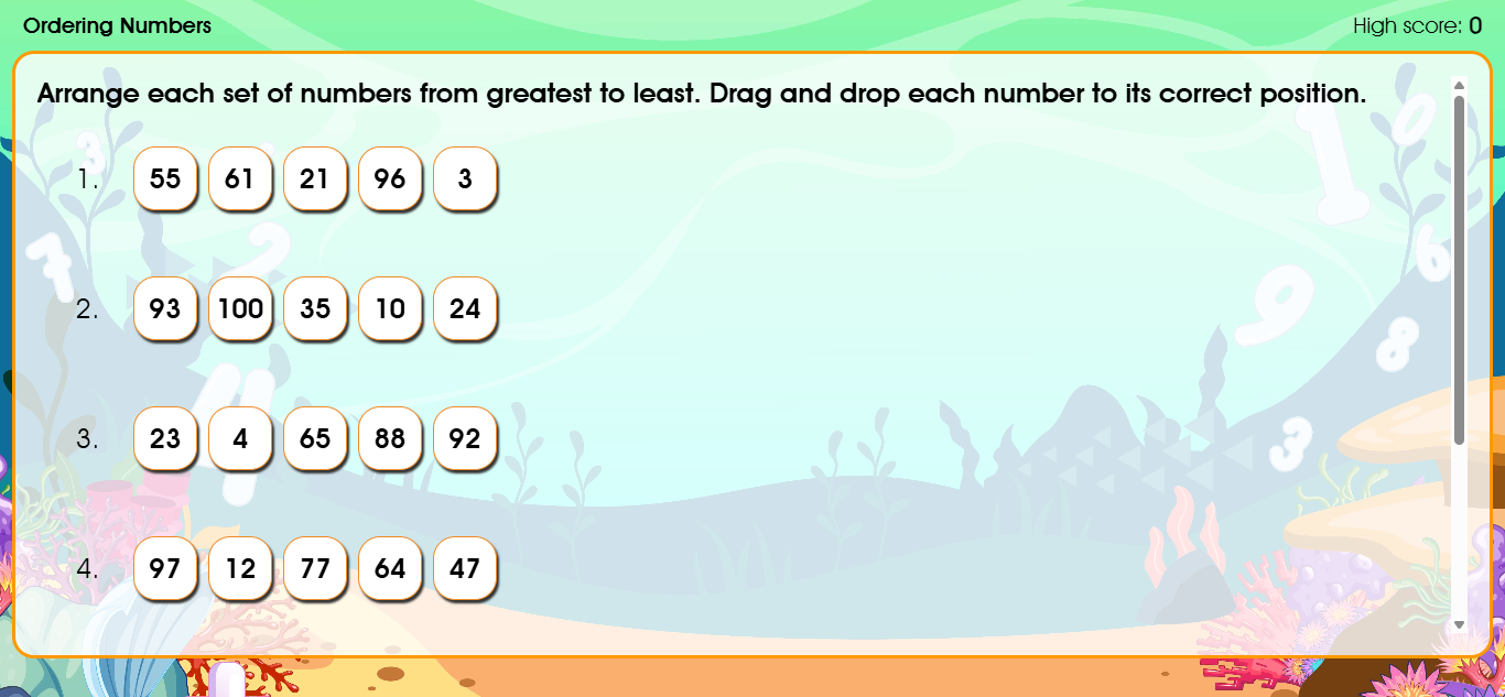 Ordering Numbers IV - Abiva Digital