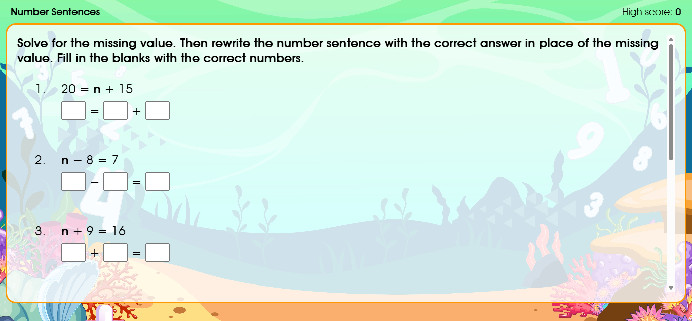 Number Sentences II - Abiva Digital