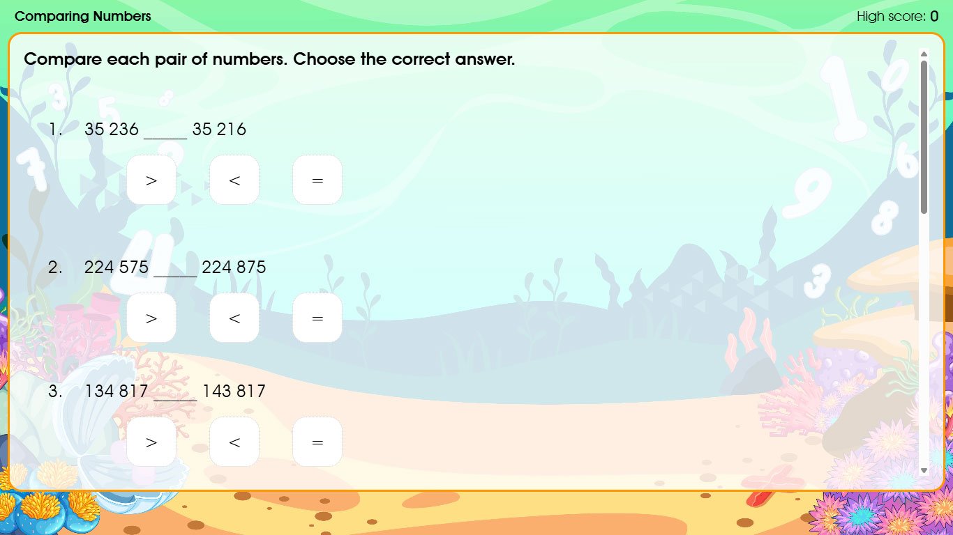 Comparing Numbers - Abiva Digital