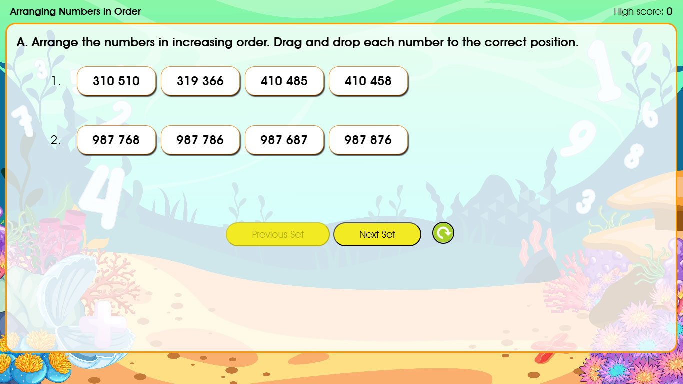 Arranging Numbers in Order II - Abiva Digital