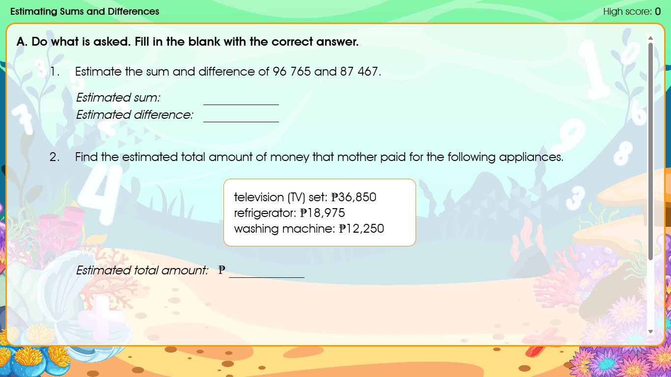 Estimating Sums and Differences II - Abiva Digital