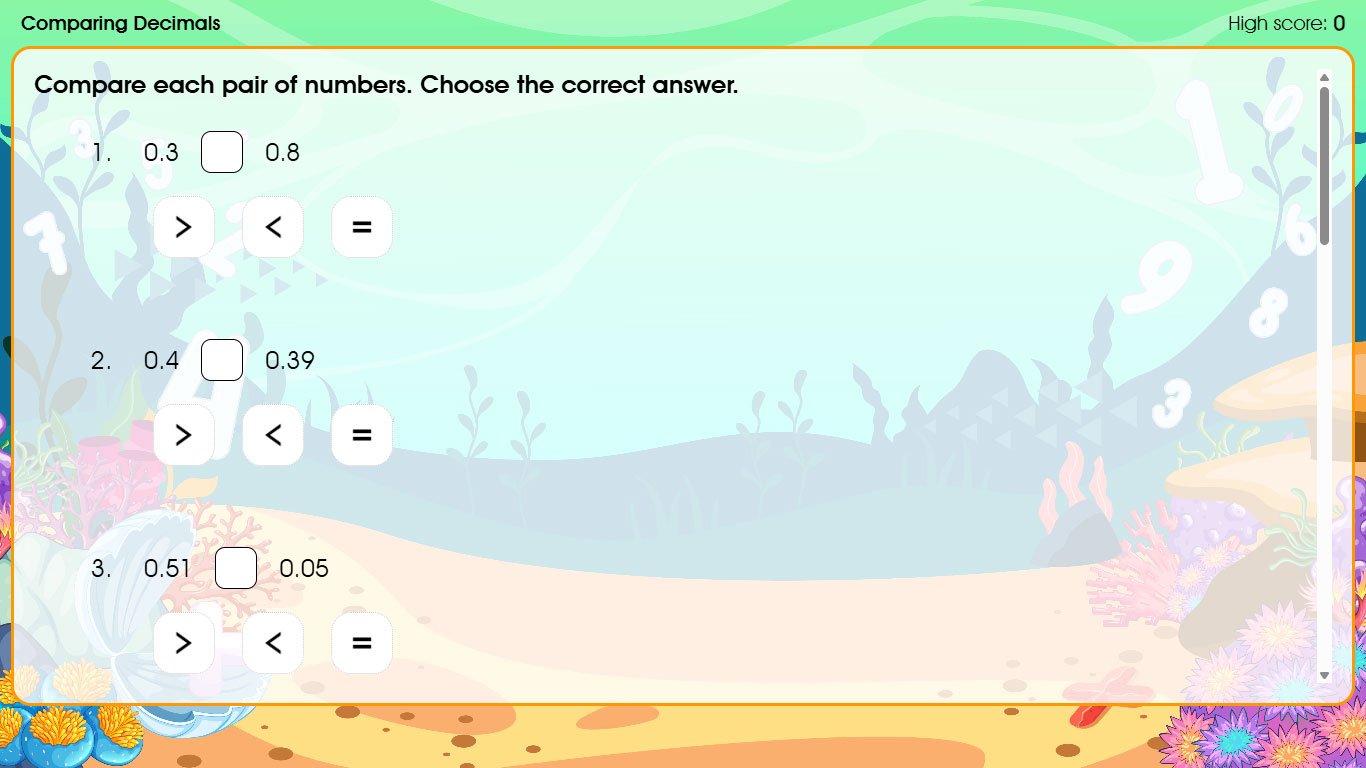 Comparing Decimals - Abiva Digital