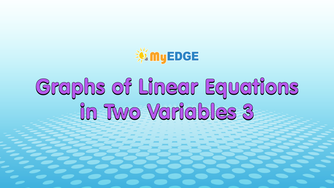 Graphs of Linear Equations in Two Variables 3 - Abiva Digital