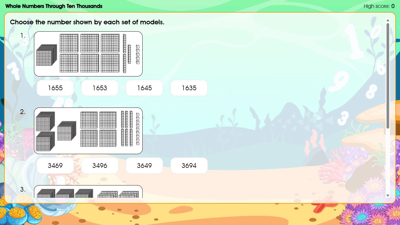 Whole Numbers Through Ten Thousands - Abiva Digital