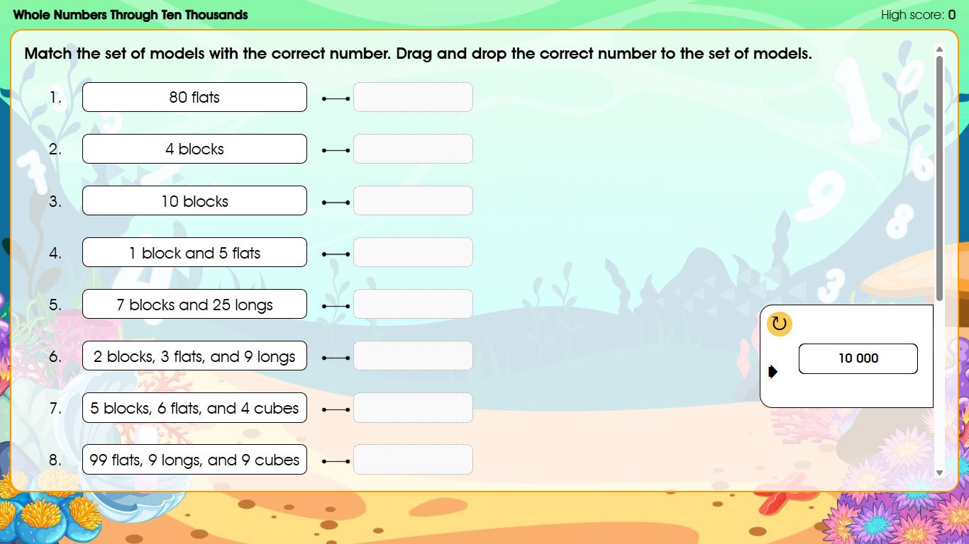 Whole Numbers Through Ten Thousands II - Abiva Digital