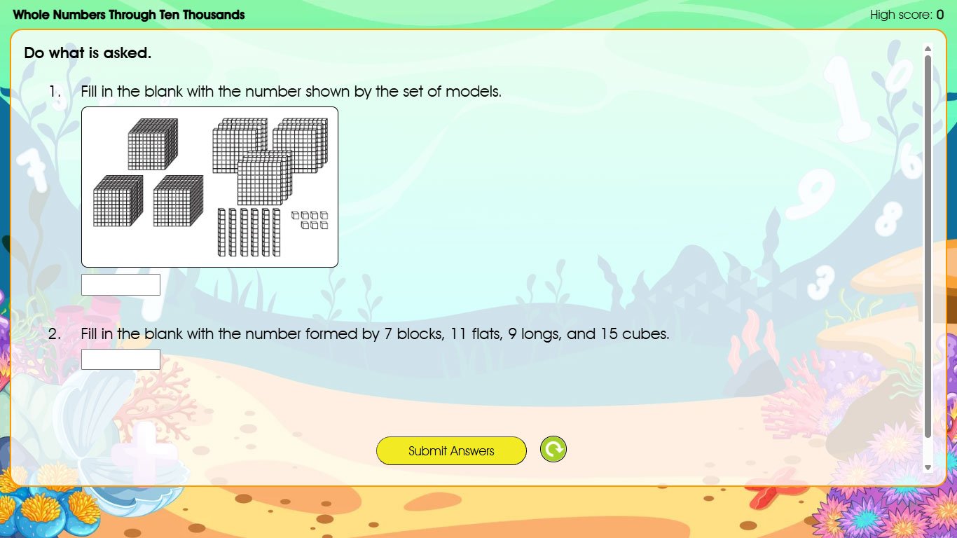 Whole Numbers Through Ten Thousands III - Abiva Digital