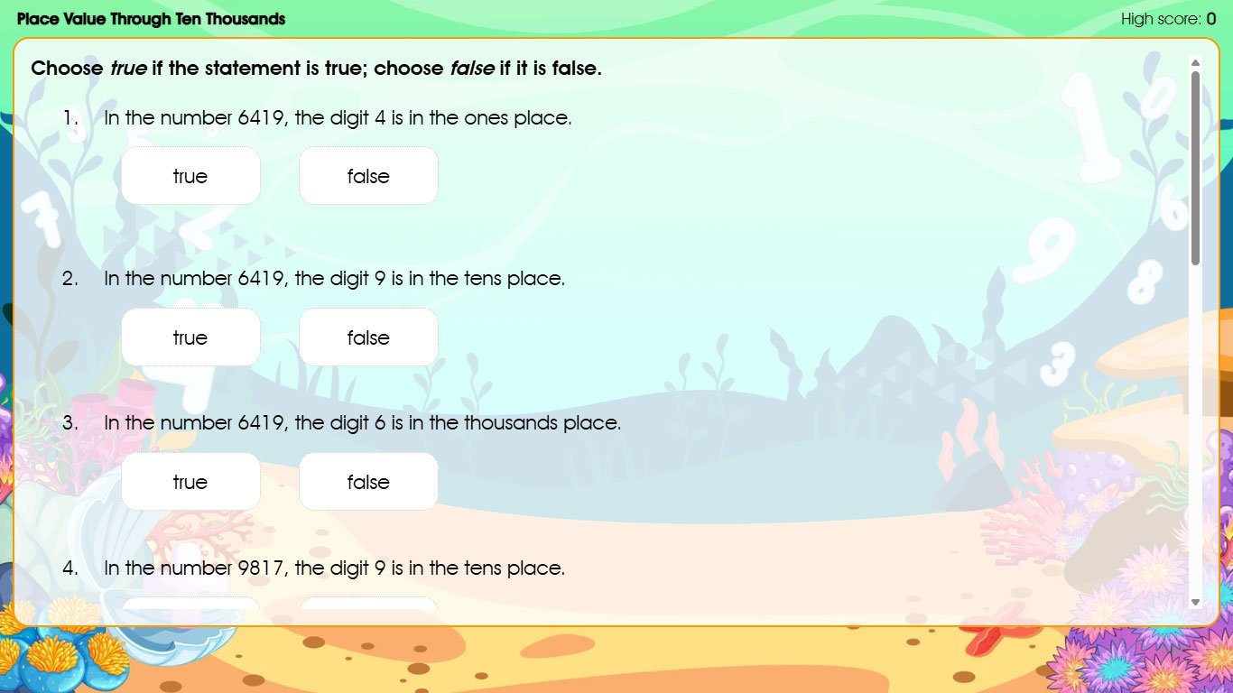 Place Value Through Ten Thousands II - Abiva Digital