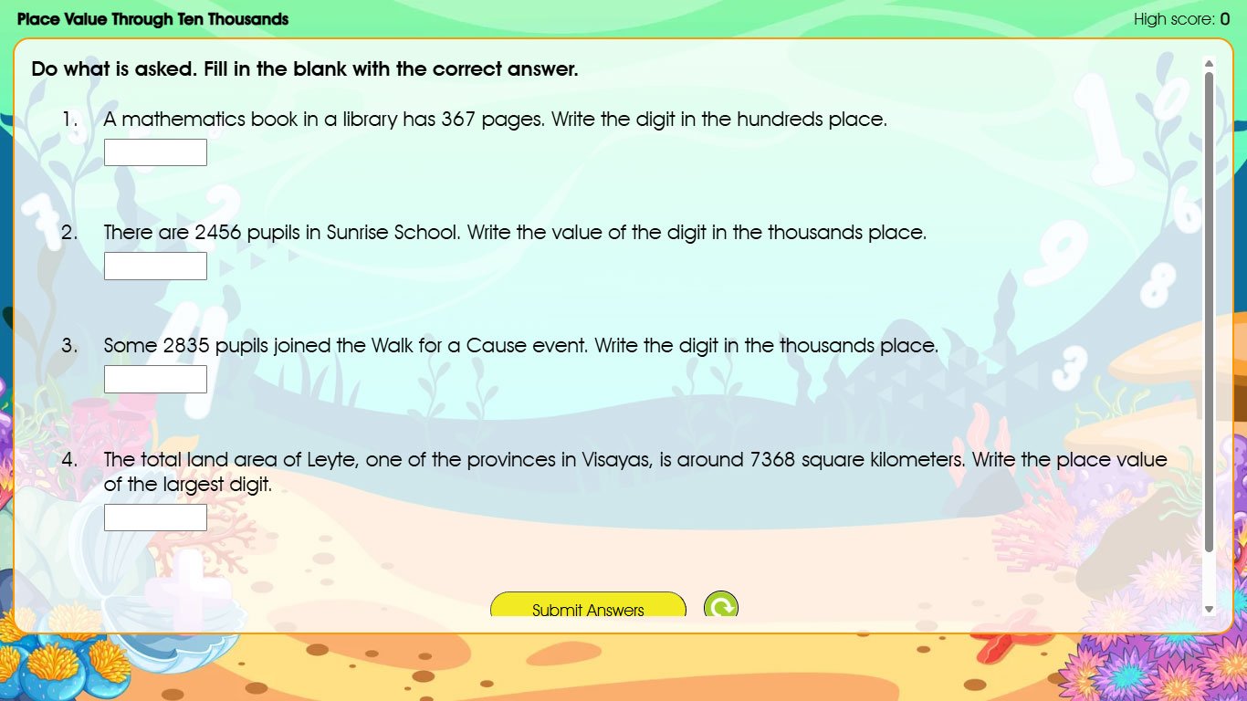 Place Value Through Ten Thousands III - Abiva Digital