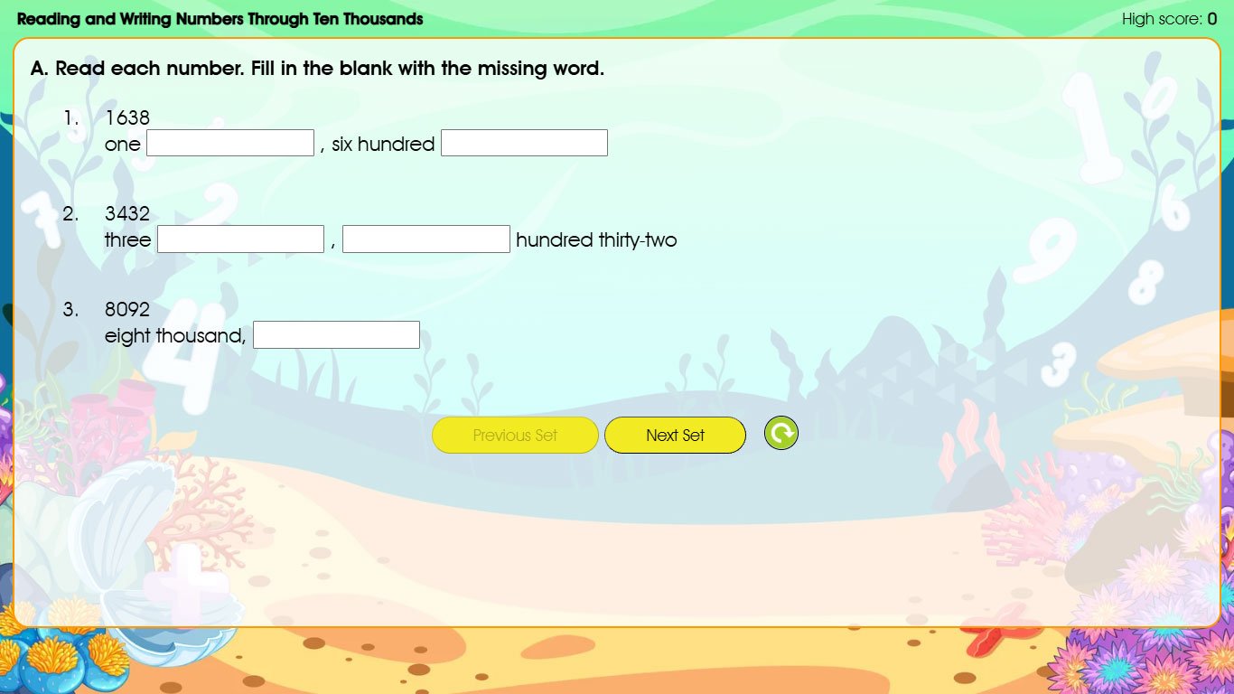 Reading and Writing Numbers Through Ten Thousands - Abiva Digital