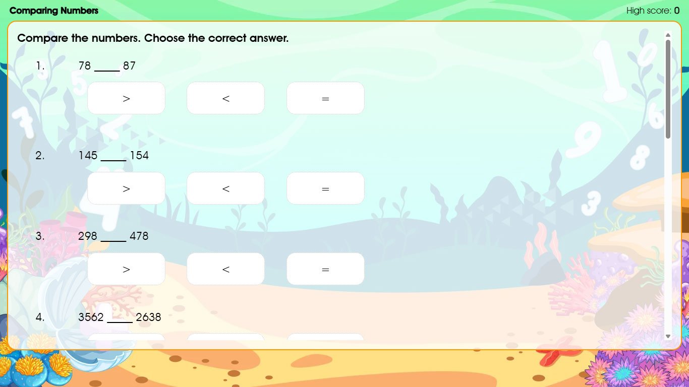 Comparing Numbers - Abiva Digital