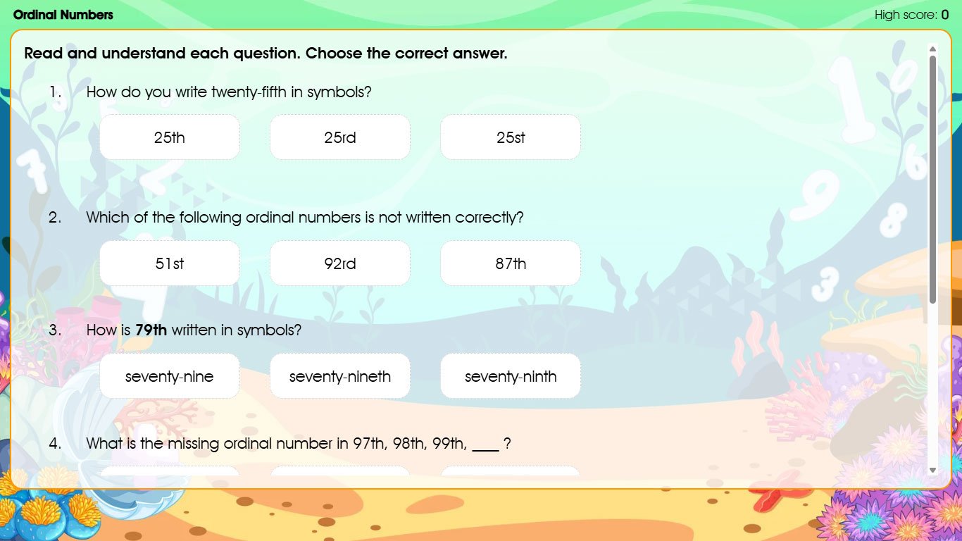 Ordinal Numbers V - Abiva Digital